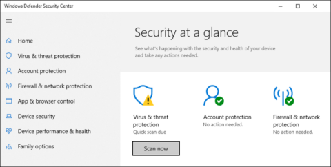 Run an Anti-Virus Quick Scan in Windows 10?