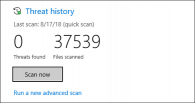 Run an Anti-Virus Quick Scan in Windows 10?