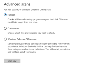 Run an Anti-Virus Quick Scan in Windows 10?