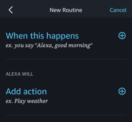 How do you create an Amazon Alexa (Echo) Routine?