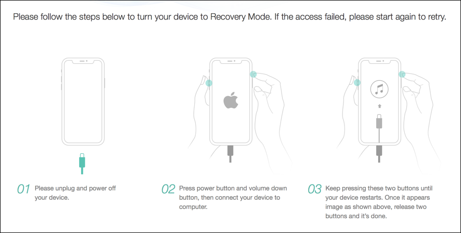 Recover from a failed iOS12 iPhone Update with PhoneRescue