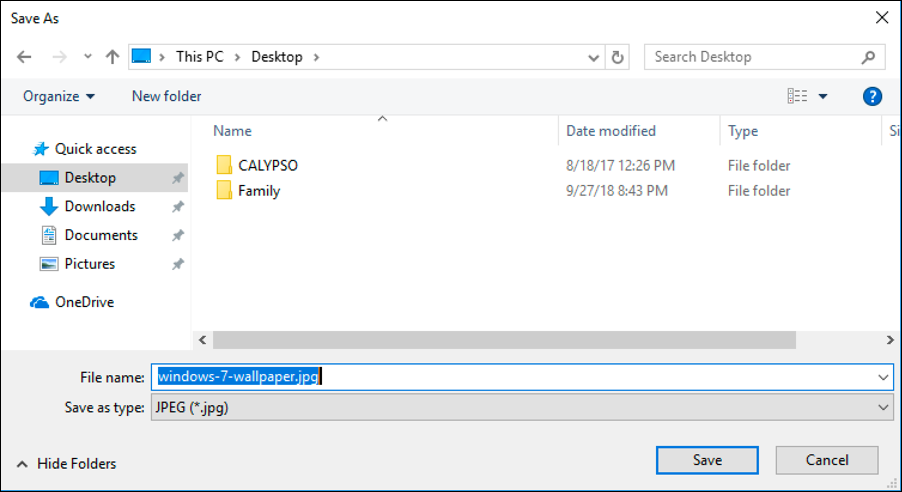 Add Windows 7 Wallpaper to a Windows 10 Computer?