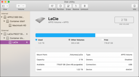 Convert an external Mac drive to APFS Apple File System?