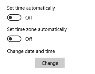 How do I fix the time on my Windows system?