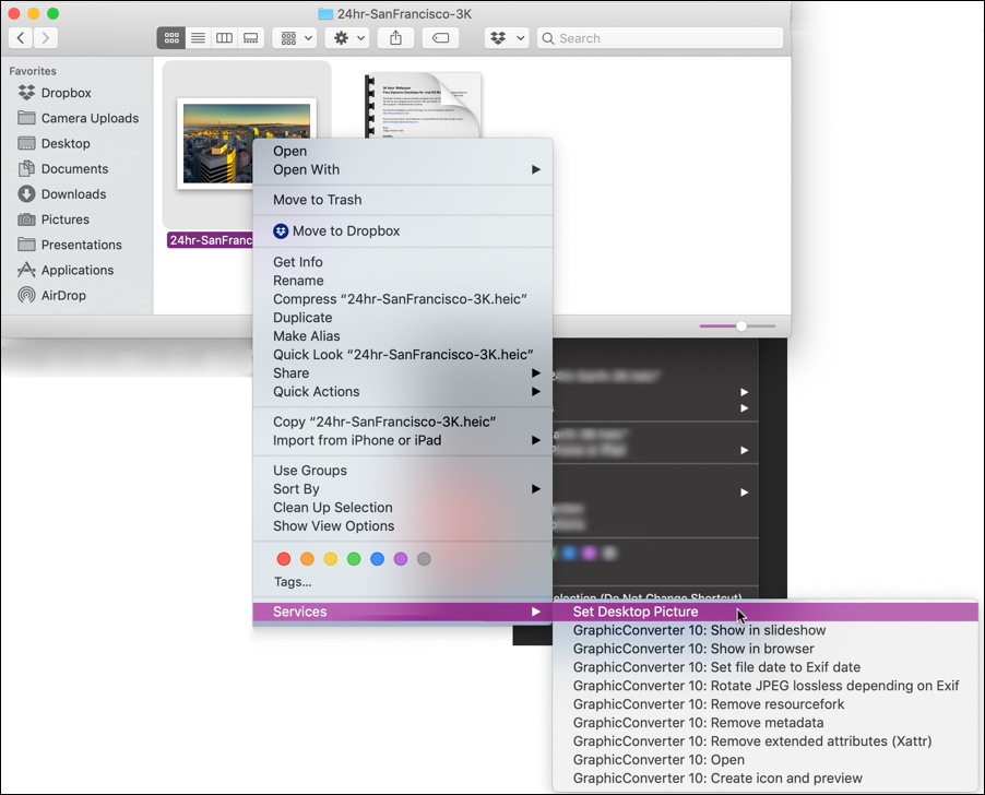 Set Up a Dynamic Desktop on my MacBook Air?