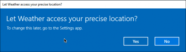 Set Windows 10 Weather to the Correct Location?
