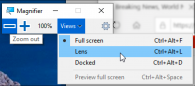 How can I magnify text in Microsoft Edge?