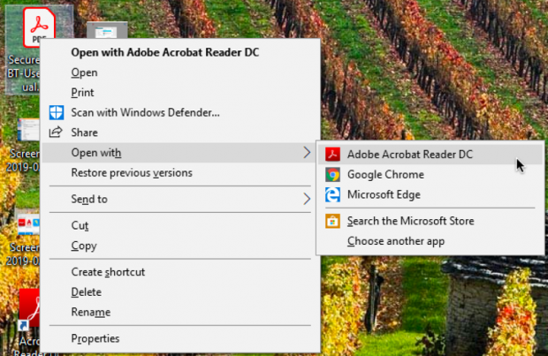 Set Adobe Reader as Default PDF Program in Windows?