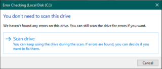 Verify Disk and File System Integrity on Windows 10?