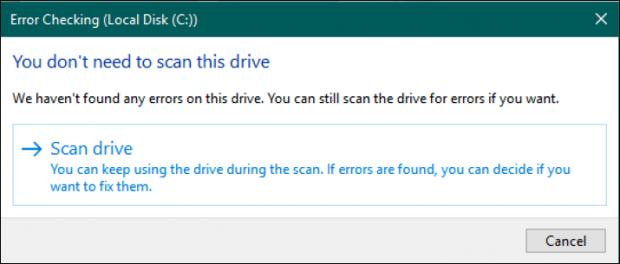 Verify Disk and File System Integrity on Windows 10?