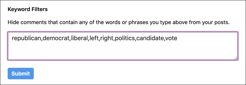 Can I Filter Instagram Comments by Keyword?