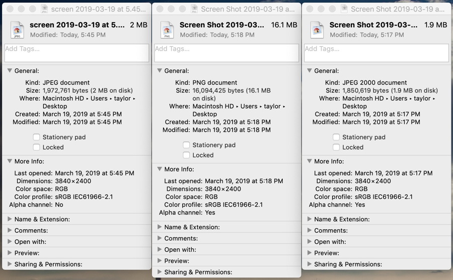 Change MacOS Screen Capture Format to JPEG?