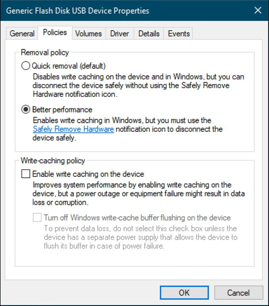 Improve USB Flash Drive Performance in Windows?