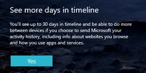 How do I get started using Windows 10 Timeline?