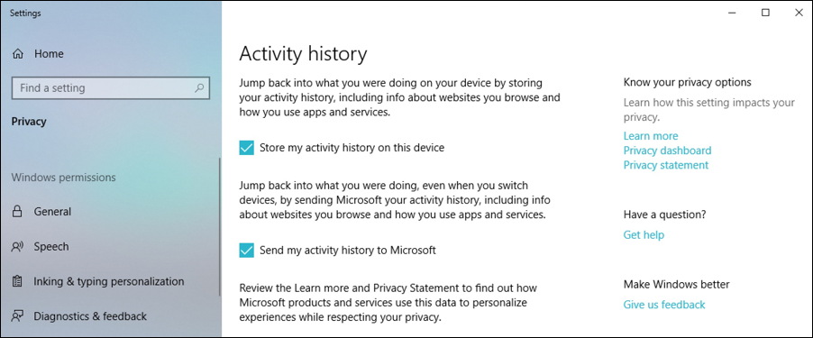 How do I get started using Windows 10 Timeline?