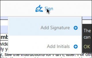How can I sign a PDF Document in Windows?