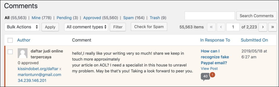 How do I manage comments on my WordPress site? from Ask Dave Taylor