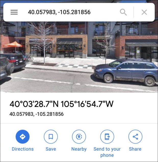 How can I identify my current latitude & longitude?