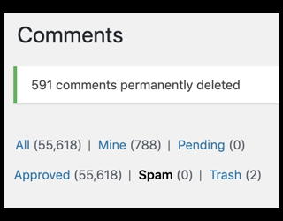Fast and Easy way to Delete Spam Comments from WordPress?