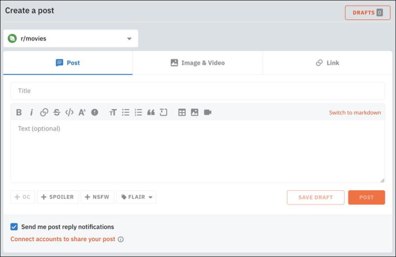 How to Post Articles in a Specific Reddit Group (Subreddit)?