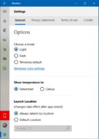 Windows 10 Login Screen: Weather Location?
