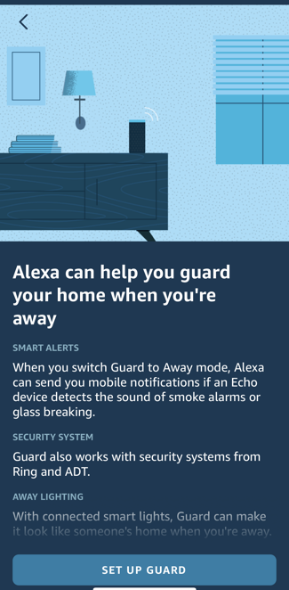 How do I Enable Alexa Guard Home Security Feature?