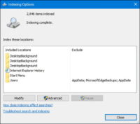 How Can I Force Windows 10 to Rebuild the File Search Database?