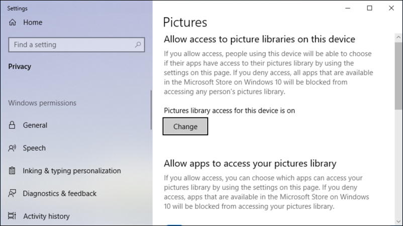 What Windows Apps Can Access My Picture Library?