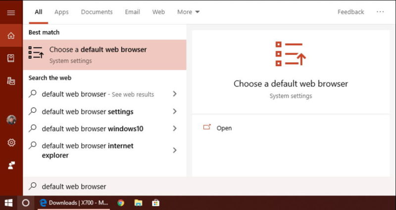 How Do I Choose a Default Web Browser in Win10?