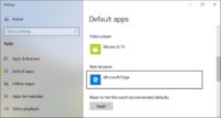 How Do I Choose a Default Web Browser in Win10?