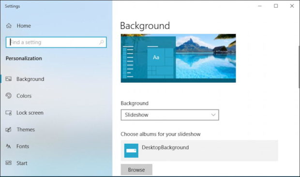 Create Custom Wallpaper Collection in Windows 10?