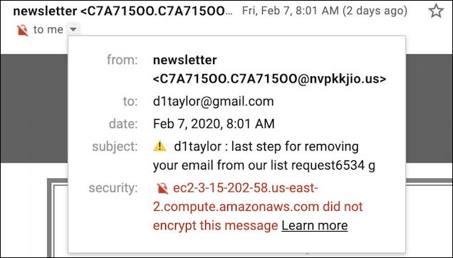 Why do I get “Unsubscribe” Spam Email Messages?