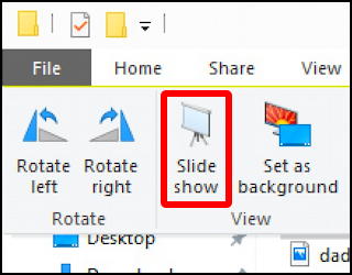How Can I View a Slide Show of my Photos on Windows 10?