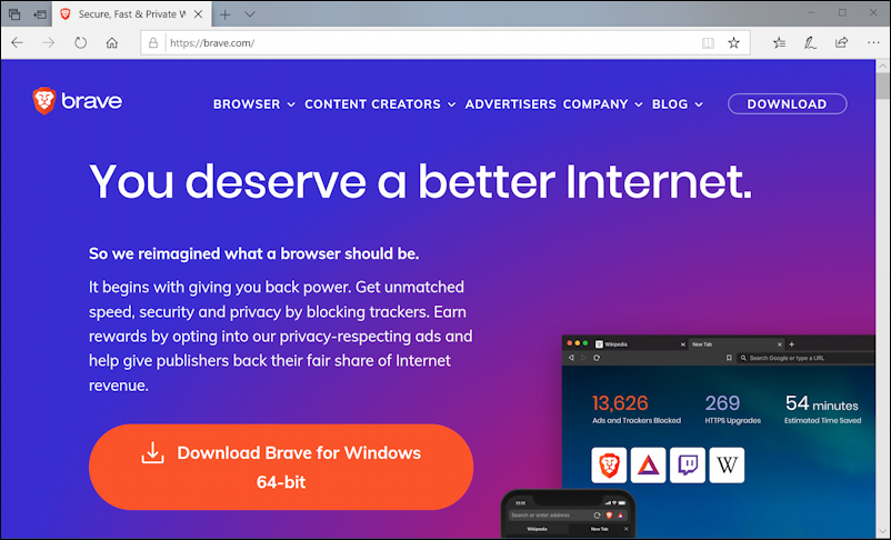 Switch to Privacy-Oriented Brave Browser on Windows 10?