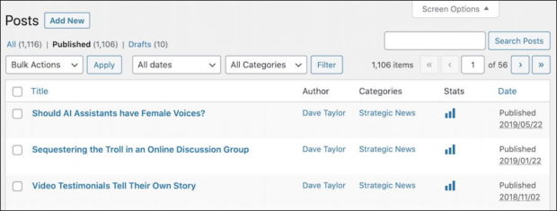 Can I Change All Posts View in WordPress?