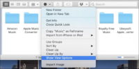 How can I display folder sizes in MacOS X Finder?