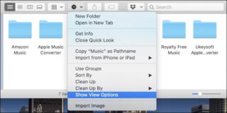 How can I display folder sizes in MacOS X Finder?