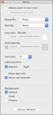 How can I display folder sizes in MacOS X Finder?