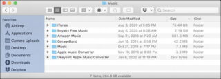 How can I display folder sizes in MacOS X Finder?