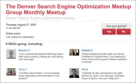 How do I Update my Meetup Meeting Biography or Profile?