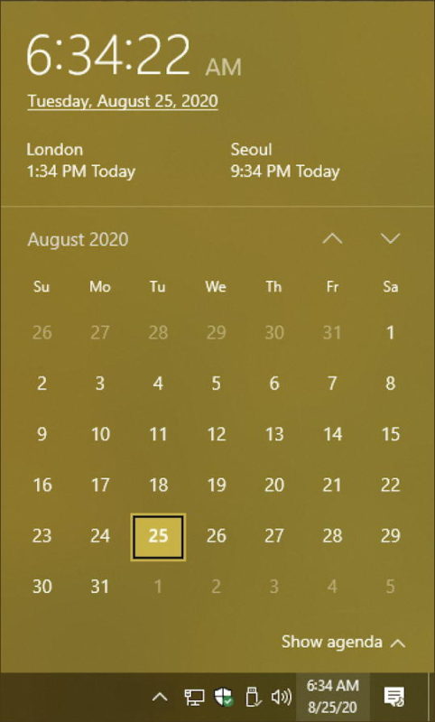 Any Way to Display Multiple Timezone Clocks in Win10?