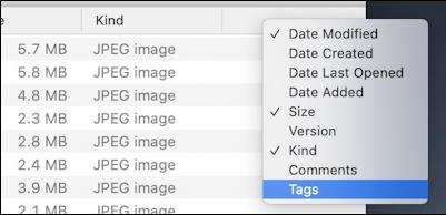 How do I work with “Tags” on my iMac MacOS X System?