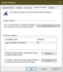 How Do I Create a System Backup/Restore Point in Windows 10?