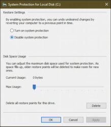 How Do I Create a System Backup/Restore Point in Windows 10?