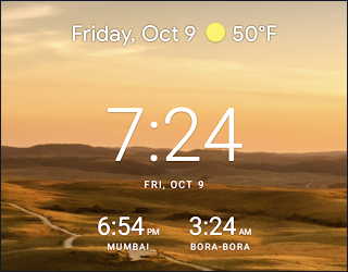 Show Multiple World Time Clocks on Android Home Screen?