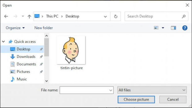Change Profile Picture for Windows 10 Local Account?