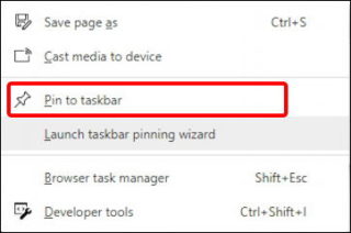 Can I “Pin” Web Sites onto my Taskbar For Quick Access?