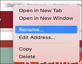 How to Update, Rename and Customize Safari Bookmarks?