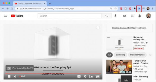 How to “Cast” YouTube Videos Directly from Google Chrome?