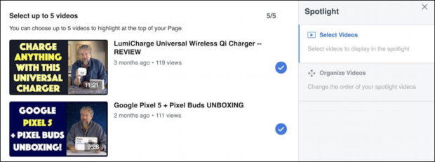 How Do I Manage Featured Spotlight Videos on my Facebook Page?